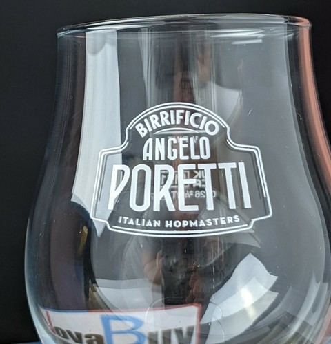 2 X Birrificio Angelo Poretti HalfPint 2/3rd Pint Goblet Glasses Brand ...