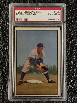 1953 Bowman Color Baseball #135 Bobby Morgan PSA 6 | eBay
