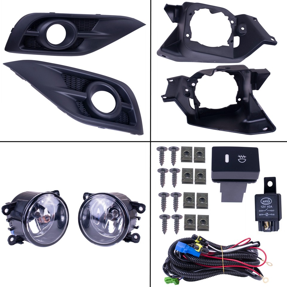 One Set Fog Light Switch Cover Brackets Wiring Kit For Honda CRV CR-V ...