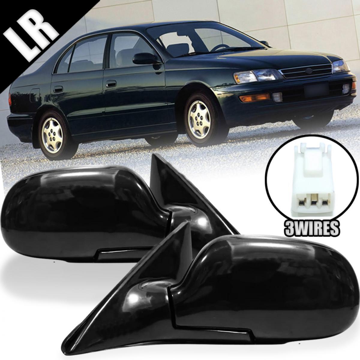 FOR TOYOTA CORONA ST190 ST192 1992-96 PAIR LR SIDE MIRROR BLACK ...