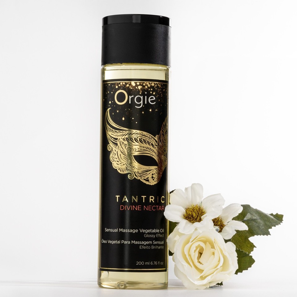 Orgie Tantric Divine Nectar Massage Oil * Glossy 100% Vegetable Oil ...