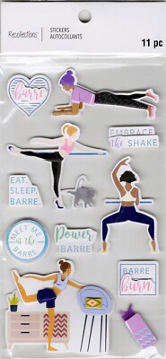 Barre Exercise, 3D scrapbook stickers, 4x7" - Recollections #666821 | eBay
