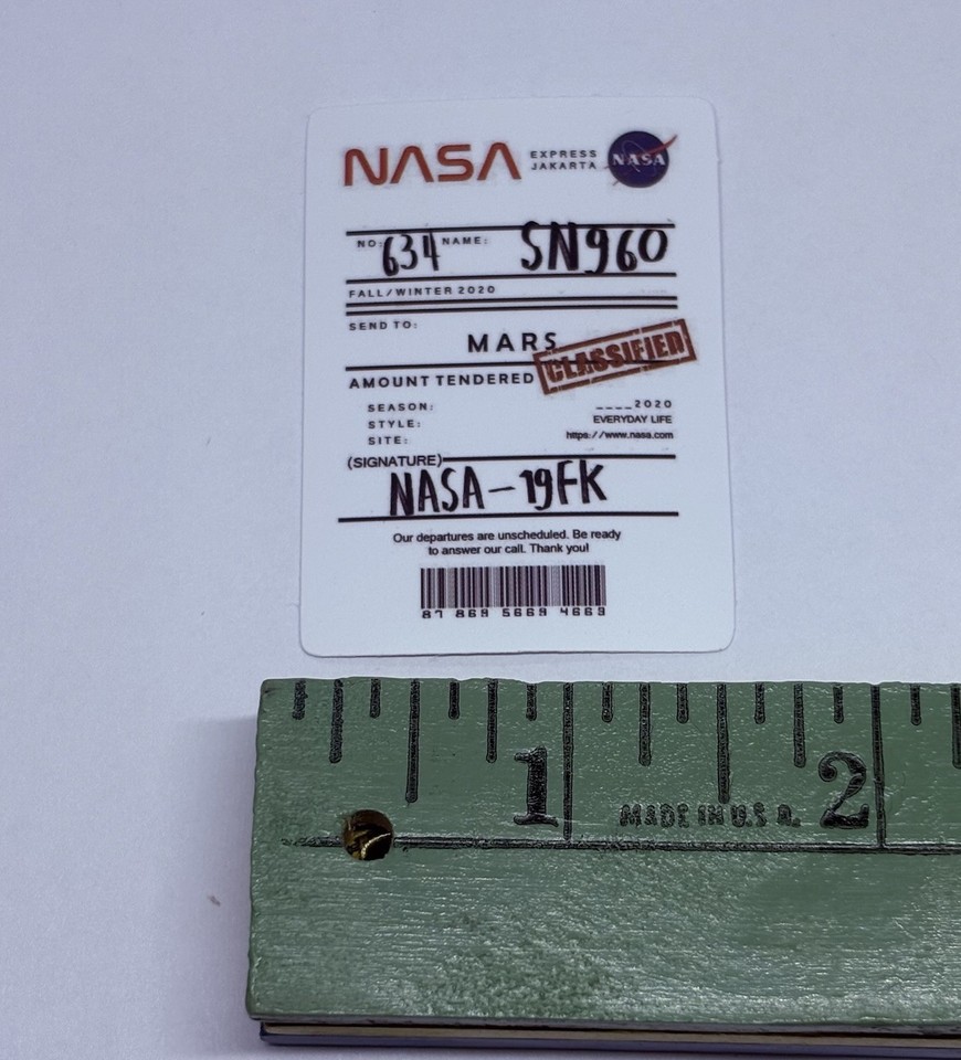 NASA Mars Classified Novelty Sticker Vinyl Decal Moon Space Journal Art ...