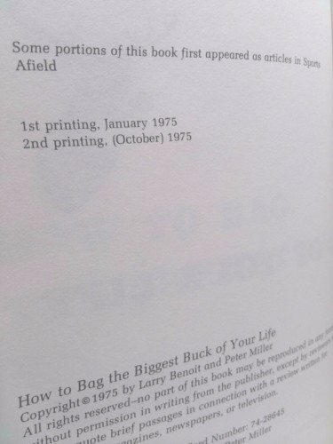 How to Bag the Biggest Buck of Your Life (1st Ed) by Larry Benoit ...