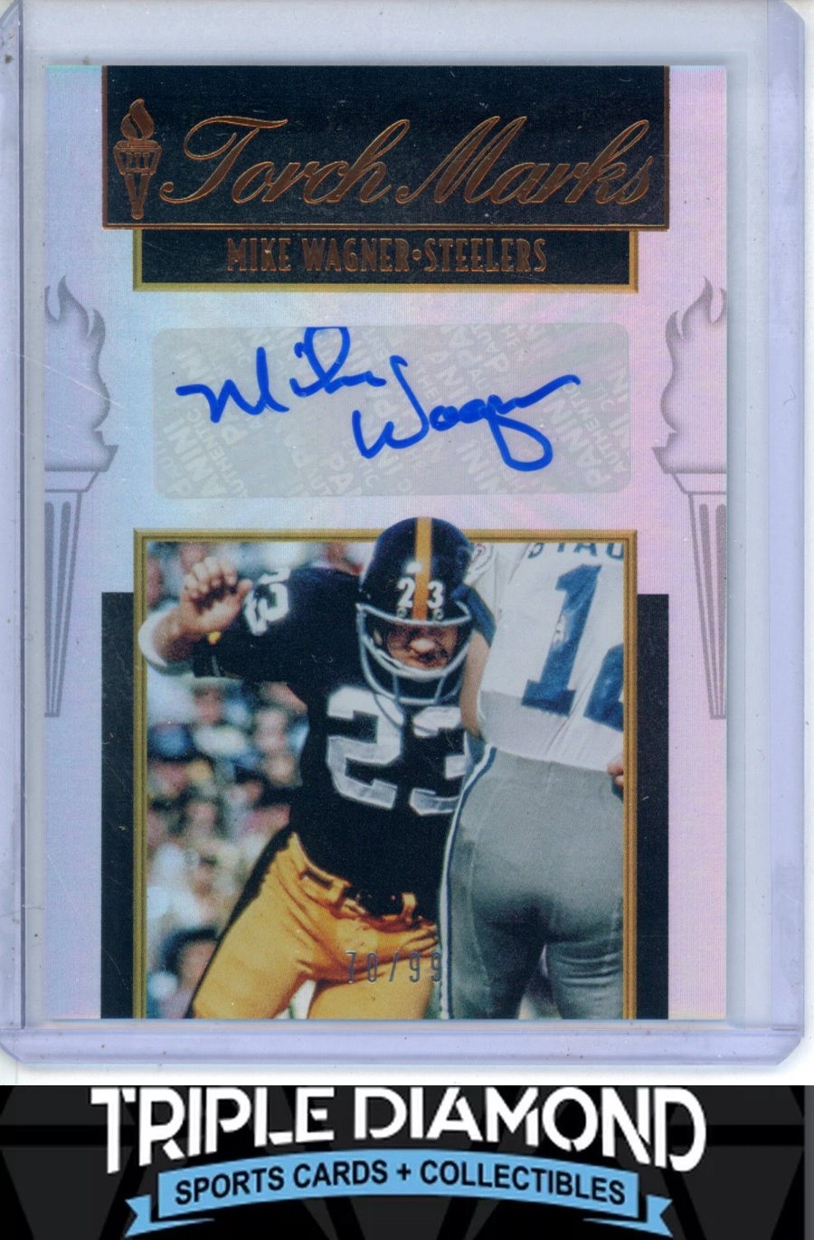 Mike Wagner 2019 Passing The Torch #TM-MW Torch Marks /99 Price Guide ...