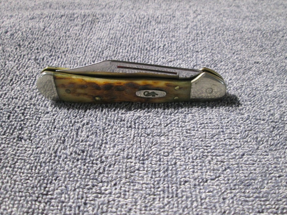 CASE XX 61749L SS Amber Bone Peach Seed Mini CopperLock (Damaged) | eBay