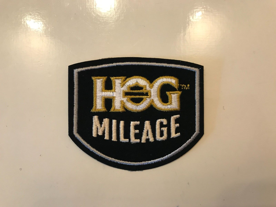 Harley Davidson Mileage Patches HOG Miles 5,000, 10,000 25,000 40,000 ...