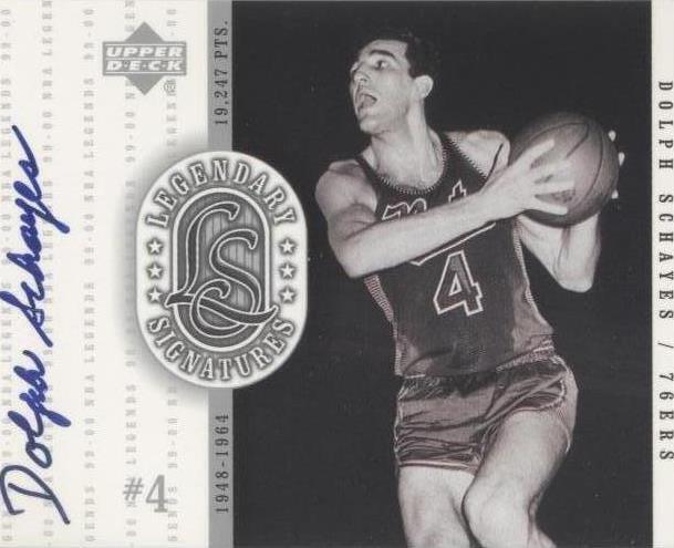 1999-00 Upper Deck NBA Legends - Legendary Signatures Dolph Schayes #DS ...