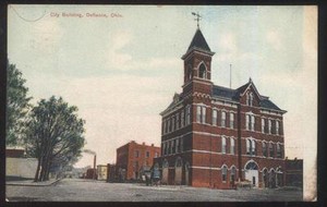 1909 POSTCARD DEFIANCE OH/OHIO CITY HALL BUILDING | eBay