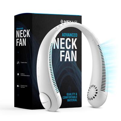 NEXAIR Portable Neck Fan, 3 Speed Rechargeable Bladeless Neck Cooler ...