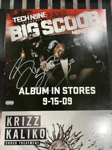 Tech N9ne/Krizz Maliki/ Kurt Calhoun/ Big Scoob Autograph | eBay