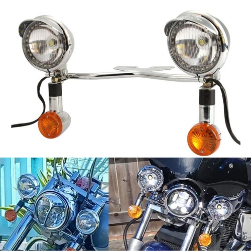 12V Passing Turn Signals Light Bar For Yamaha Road Star XV 1600 1700 ...