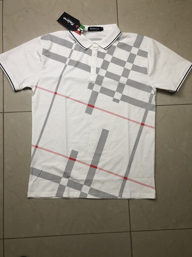 Moderno White Polo Shirt Size Medium | eBay