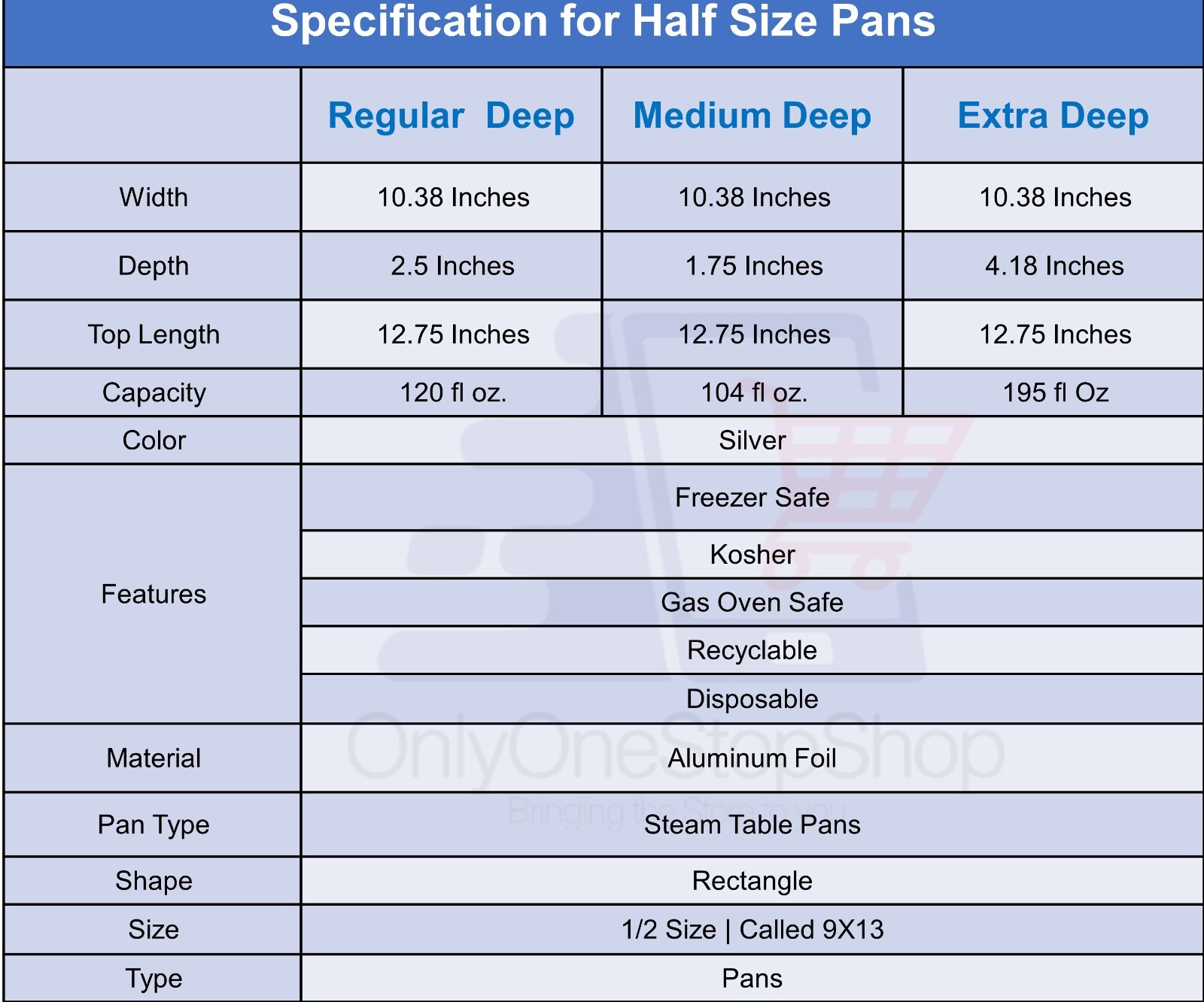 Aluminum Disposable Half Size Extra Deep Pan with Dome Lid For Baking ...