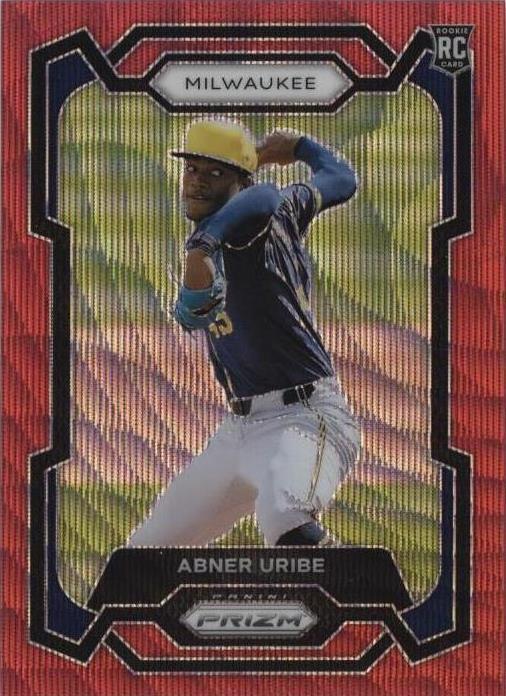 2024 Panini Prizm - Abner Uribe #210 Ruby Wave Prizm (RC) for sale ...