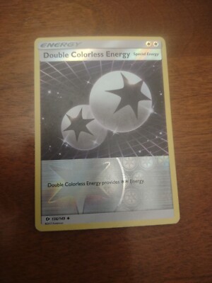 Pokemon Double Colorless Energy Trading Card Reverse Holo 136/149 ...