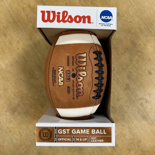Wilson GST 1003 NCAA/HS Leather Game Football (WTF1003) for sale online ...