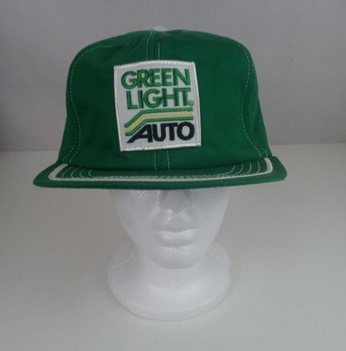Vintage Green Light Auto Embroidered Patch Snapback Baseball Cap | eBay