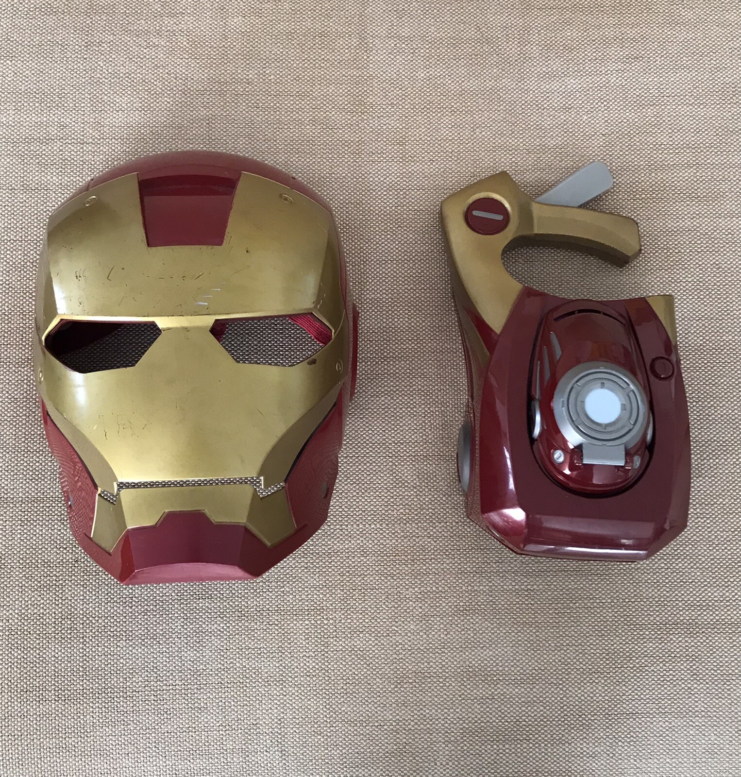 2008 Hasbro Original Iron Man Mask & Wrist Blaster Ha… - Gem