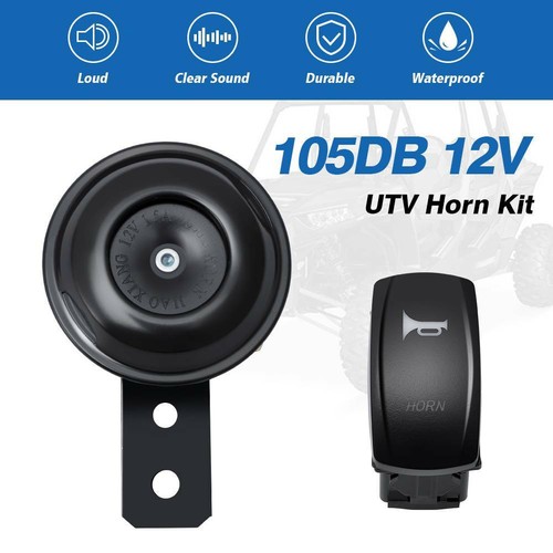 ATV UTV Horn Kit Rocker Switch For Polaris RZR XP 1000 Ranger Can-Am ...