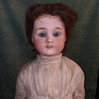 25" Antique BJB Bisque Head AW Adolf Wislizenus Doll | eBay