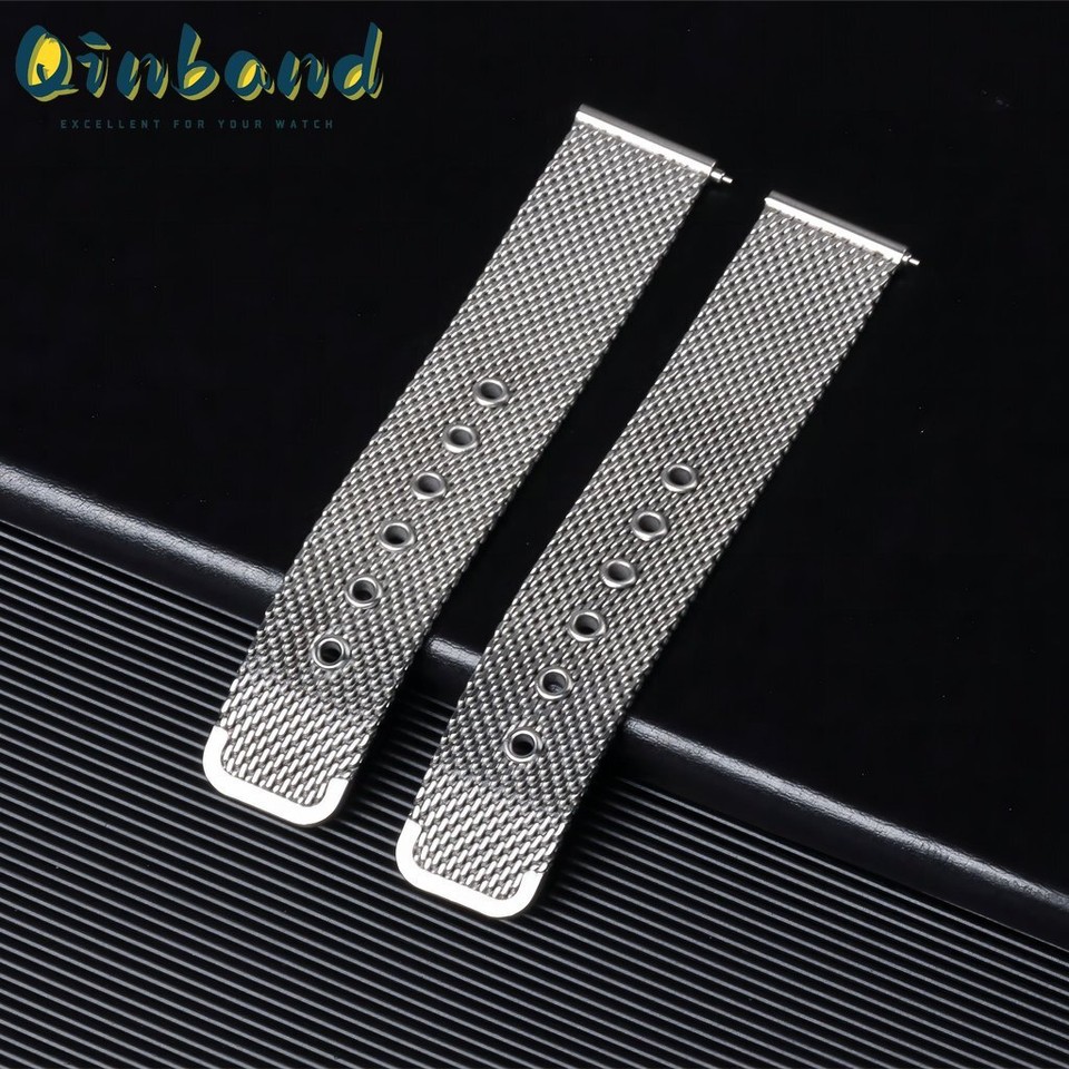 20mm Mesh Steel Strap For Omega Seamaster Diver 300m Watch Matel Band ...