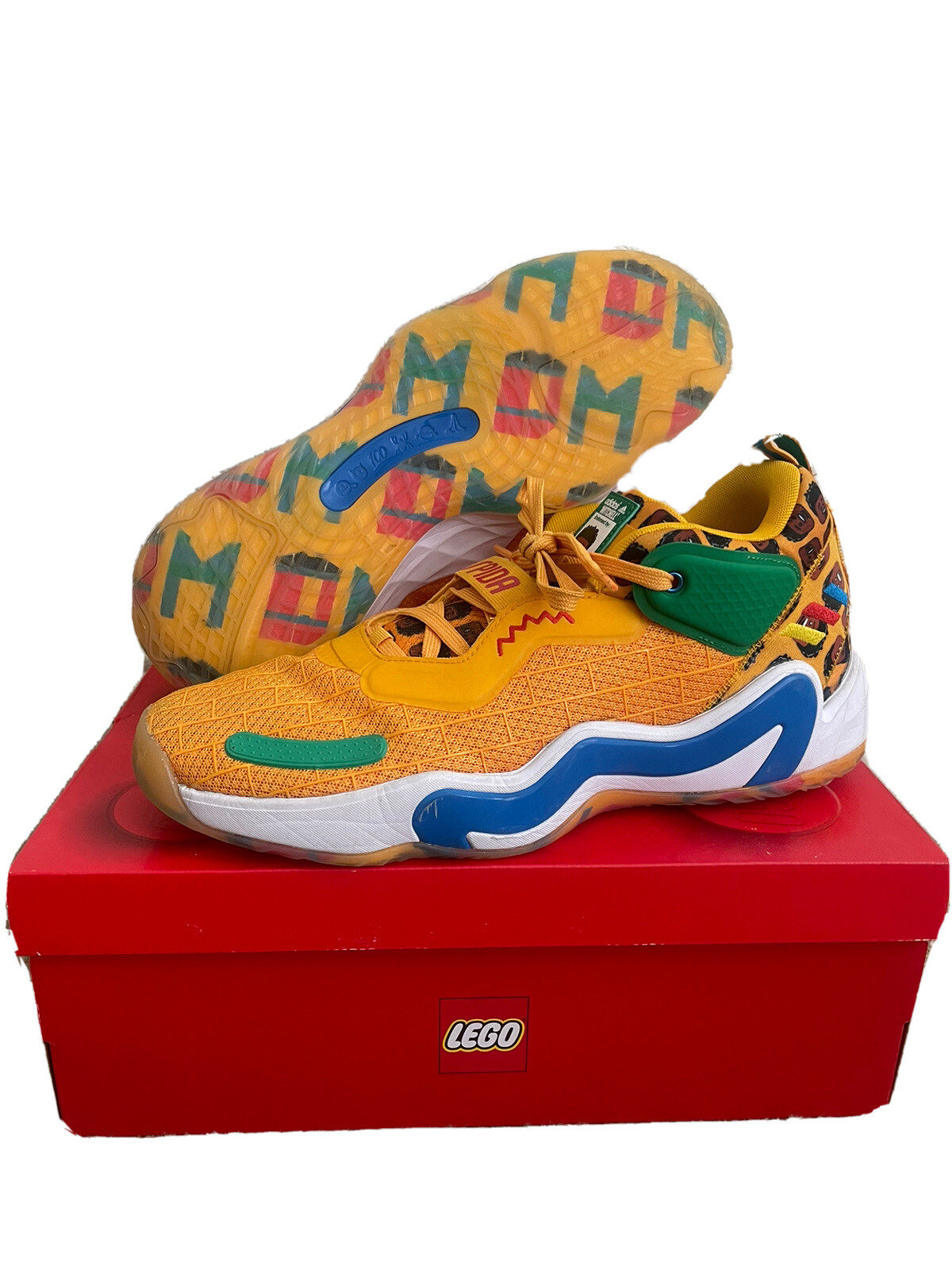 Adidas Donovan Mitchell Basketball Shoes D.O.N. Issue #3 x LEGO Size ...