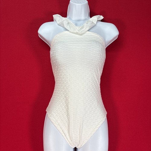 Corpo women’s 1 piece Natural White swimsuit size Medium High End ...