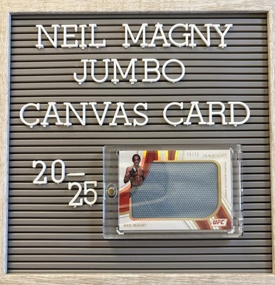 2023 Panini Immaculate UFC Jumbo Octagon Canvas /25 Neil Magny #OC-NMG ...