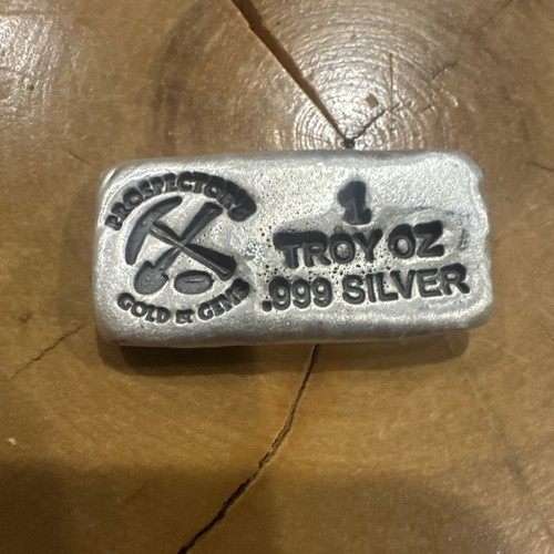 1oz Silver Bar. Hand Poured by Prospectors Gold & Gems. Have MULTIPLES ...