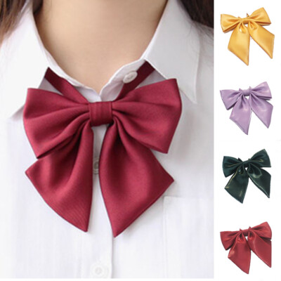 Women JK Shirt Dress Collar Bow Tie Butterfly Cravats Uniform Tie ...