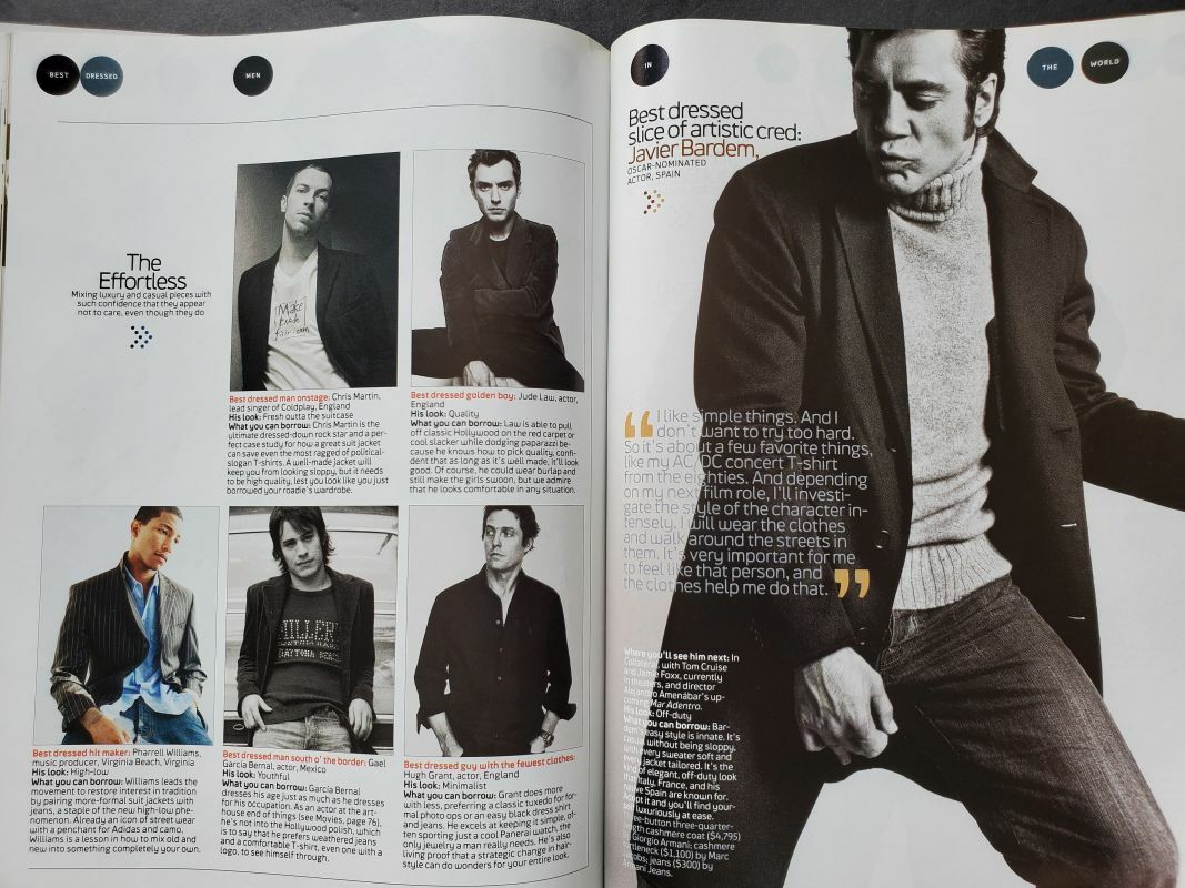 2004 Esquire mag Paul Bettany Drea de Matteo Anna Friel Paul Rudd ...