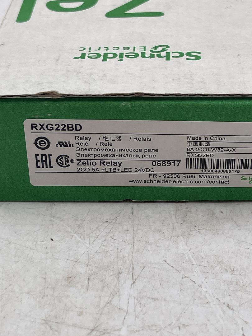 1pc Schneider RXG22BD Electric Zelio Relay 24vdc 8 Pins With LED for ...