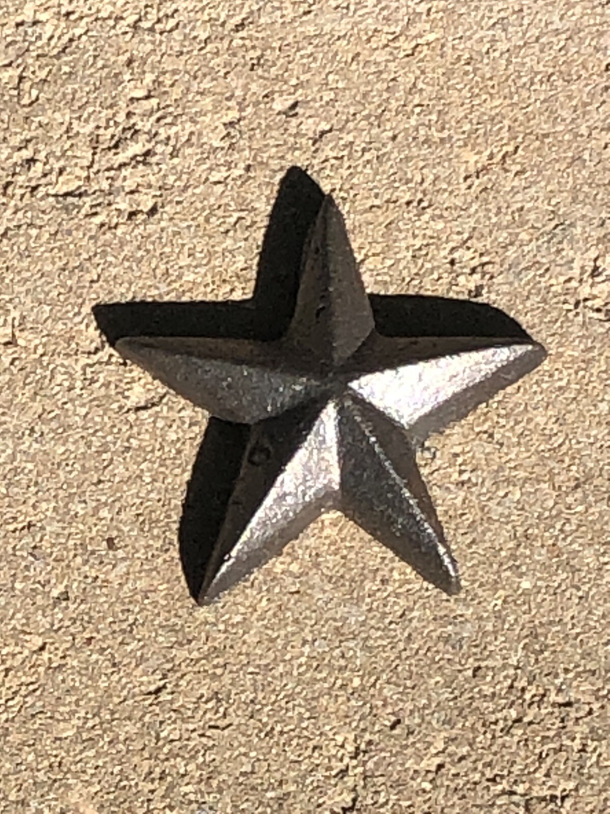 Cast Iron Metal 5 Point Star - decorative 2" | eBay