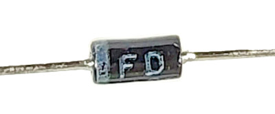 100 x FDH300A Diode Dioden FDH300A.TR Schaltdiode DO-35 Fairchild ...