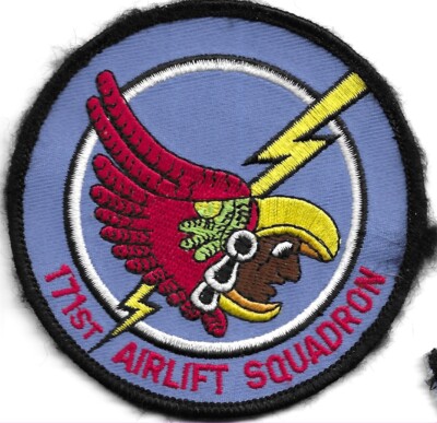 USAF PATCH 171 AIRLIFT SQUADRON ANG 2007 ERA US AIR FORCE SQUADRON ...