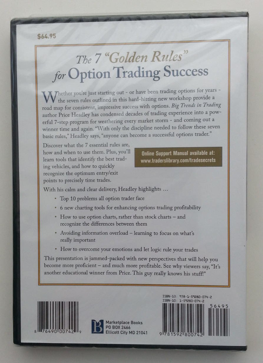 7 Golden Rules for Option Trading Success by Price Headley (2004 ...