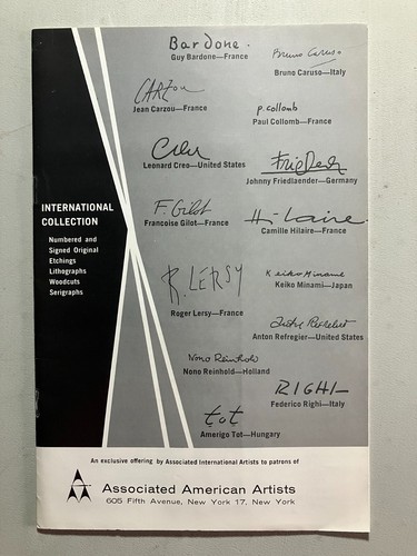 International Collection 1962 Associated American Artists Vtg Booklet ...