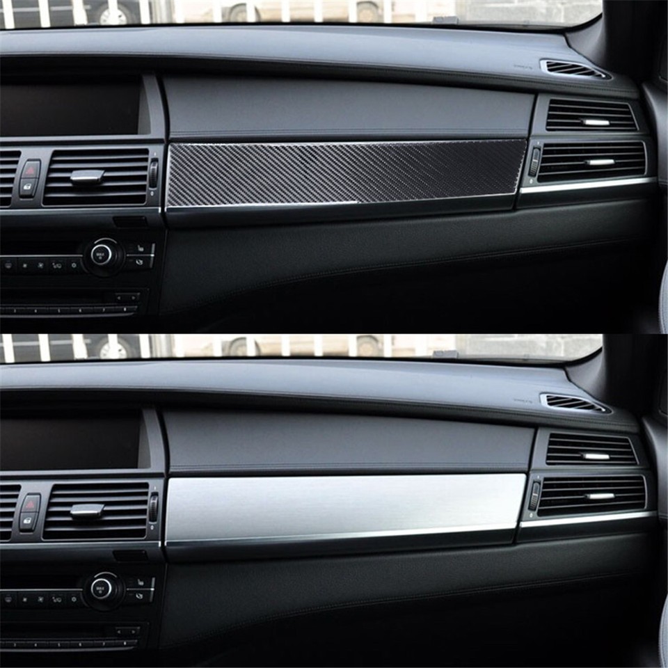 Carbon Fiber Interior Passenger Side Dashboard Cover Trim For BMW X5 ...