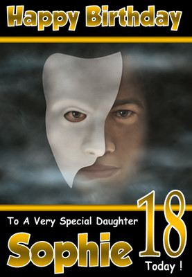 PHANTOM OF THE OPERA The Musical Personalised Birthday Card!! | eBay
