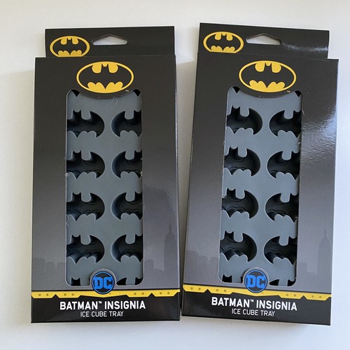 BATMAN Silicone Kitchen Ice Cube Tray Batman Symbol Gray DC Comics Set ...