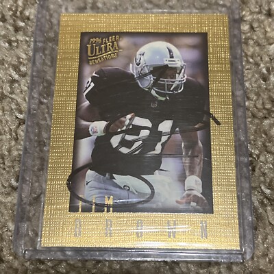 Tim Brown 1996 Fleer Autograph Authentic Hand Signed | eBay