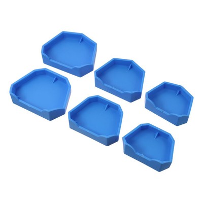 6 Pcs Color Blue Dental Base Dental Model Base Former Base Former Kit ...