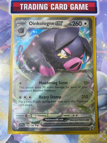 Pokémon TCG Oinkalogne ex Scarlet & Violet Base Set 158/198 Regular ...