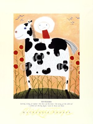 Roy Rogers Horse, Mackenzie Thorpe, Wall Decor Art Print Poster 32" x ...