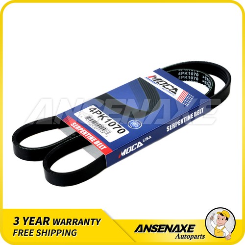 4PK1070 EPDM Serpentine Belt Fit 90-03 Honda Toyota Chevy Isuzu 2.2-5 ...