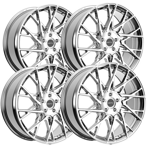 (Set of 4) Motiv 430C Maestro 17x7.5 5x112/5x4.5" +40mm Chrome Wheels ...