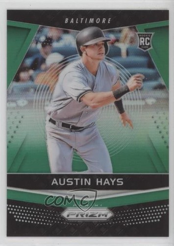 2018 Panini Chronicles Prizm Green /50 Austin Hays #10 Rookie RC | eBay
