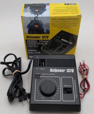 MRC AA370 HO & N Model Train Railpower 1370 Power Pack Transformer EX ...