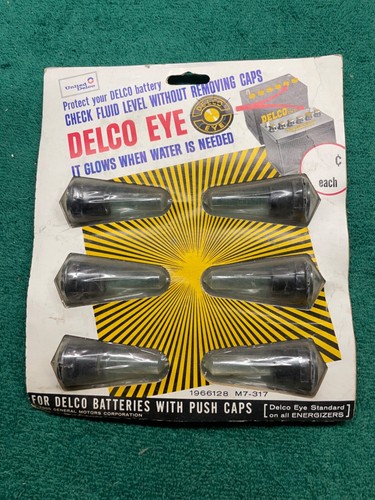 NOS Delco eye battery push caps. AC Delco Chevrolet GM 1965 | eBay